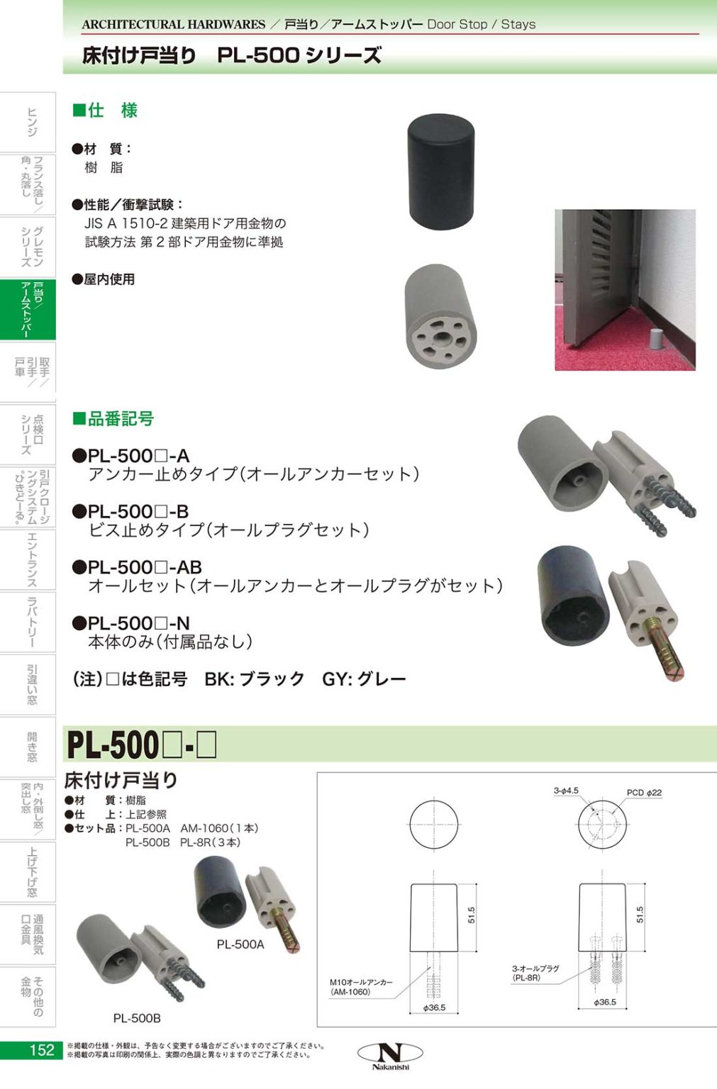 PL-500 : 中西産業株式会社